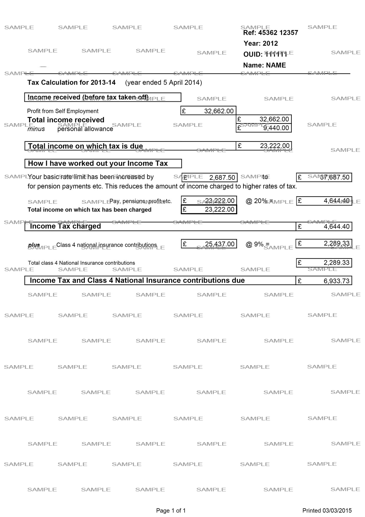 Example Replacement Documents & Sample Letters