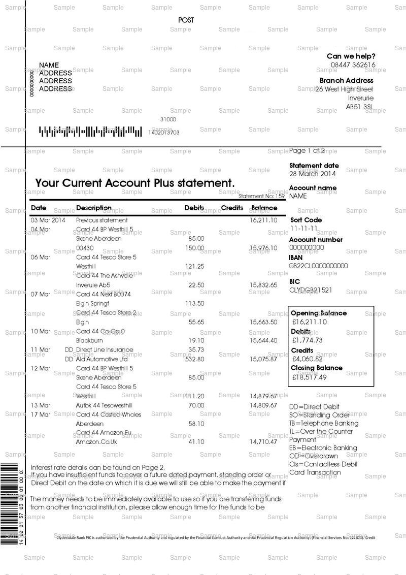 Example Replacement Documents & Sample Letters