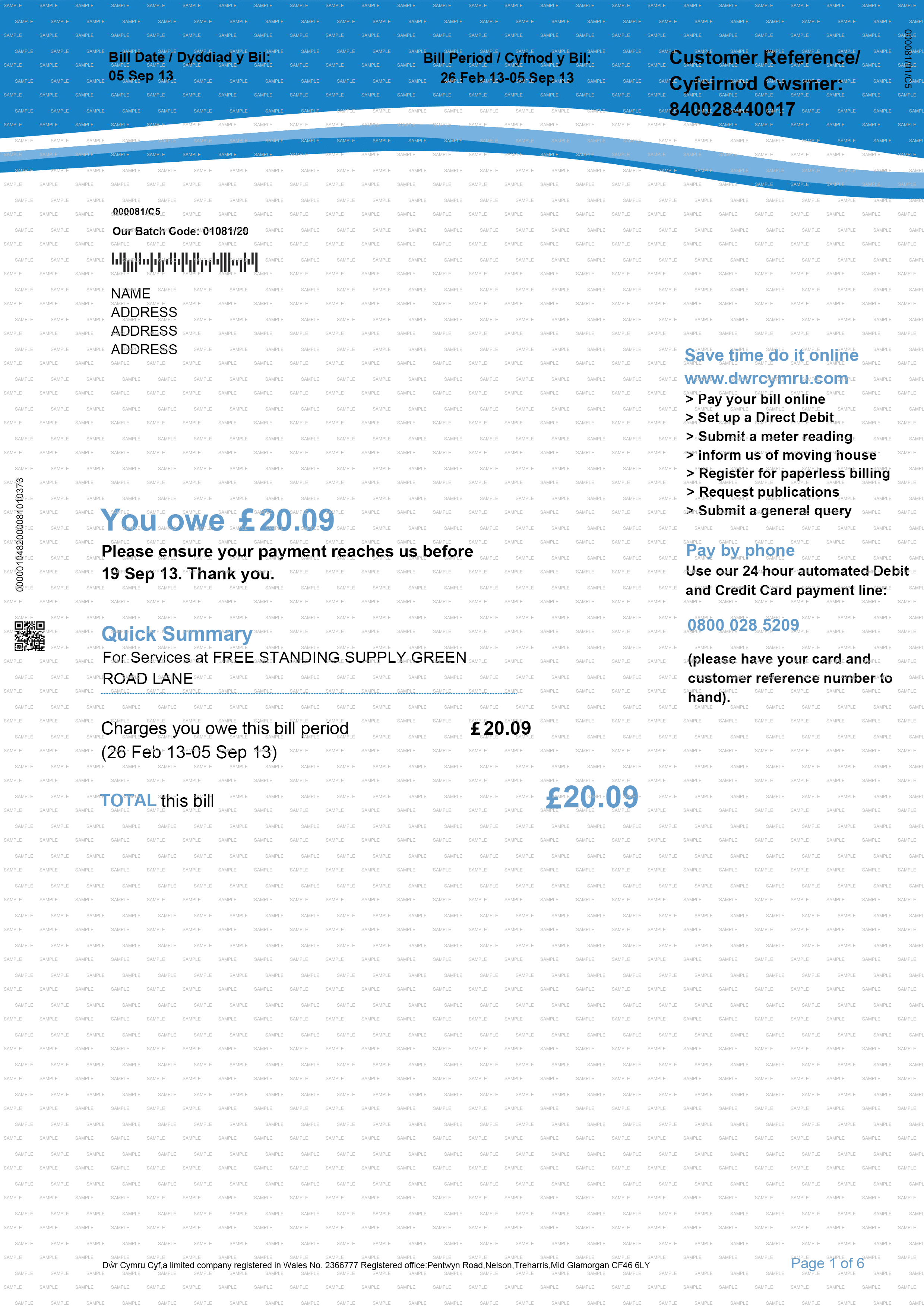 Example Replacement Documents & Sample Letters