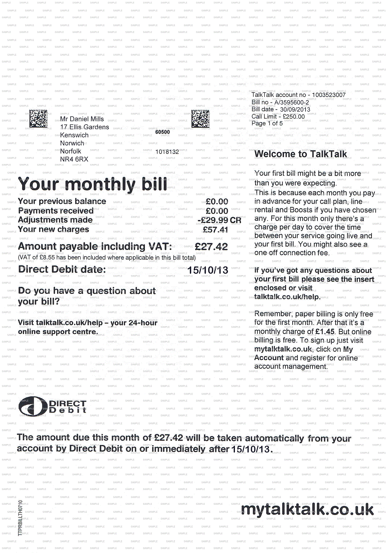 Example Replacement Documents & Sample Letters